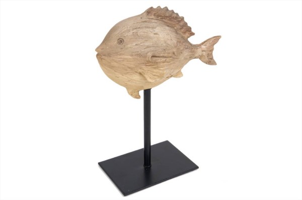 Figure en bois de poisson