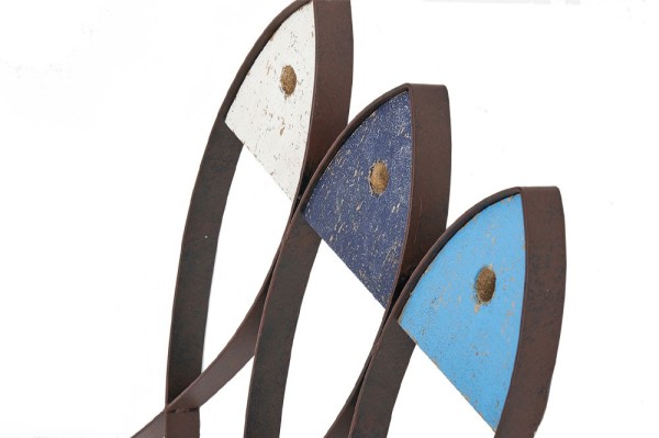 Papier peint en forme de poisson, design moderne et réalisé en bois et ...