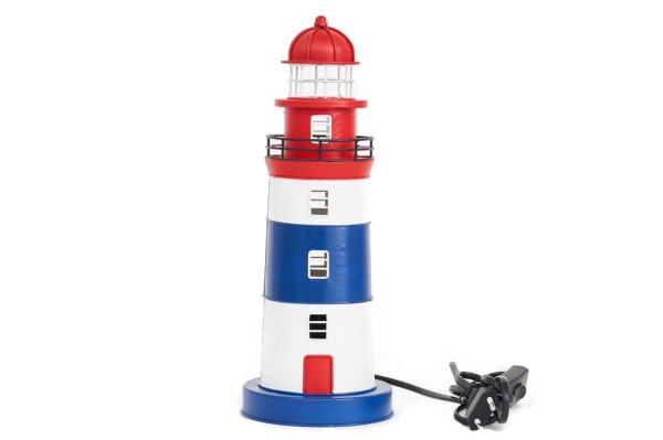 Phare marin décoratif avec LED intégrée.